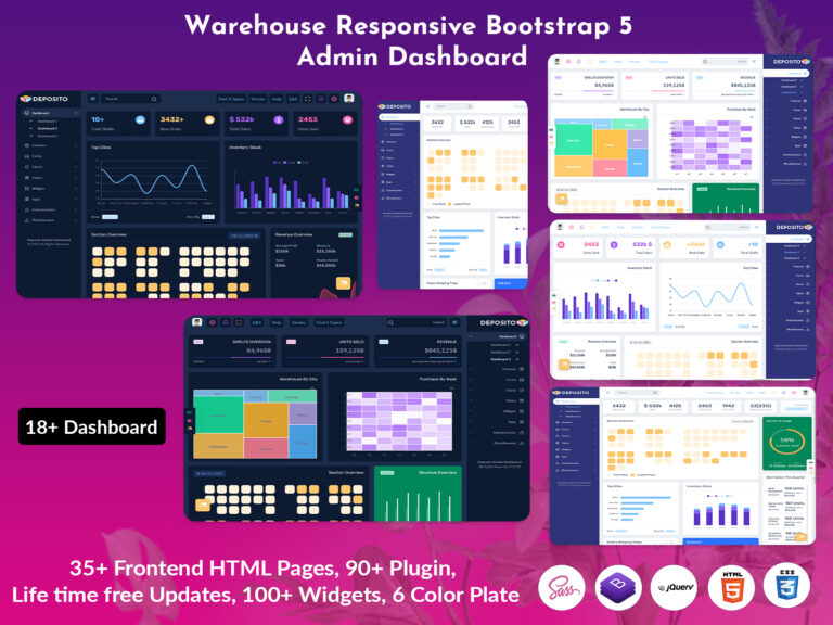 Warehouse Responsive Bootstrap 5 Admin Dashboard - MultiPurpose Themes