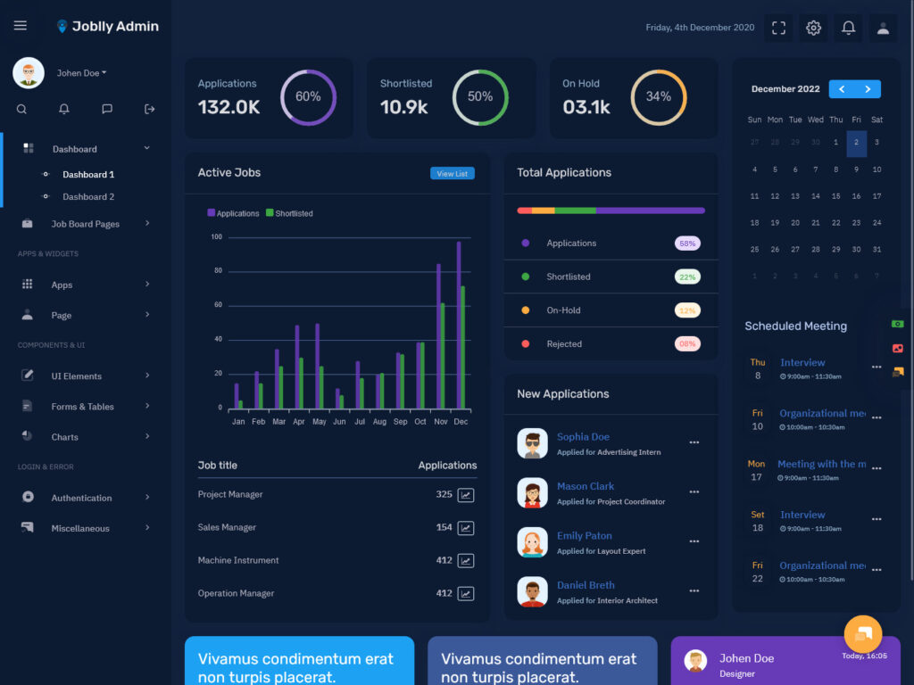 Develop Job Portal App with Advanced Job Board Dashboard Template