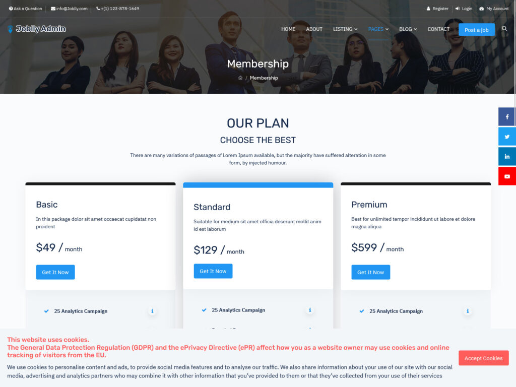 Job Board Dashboard Template Bootstrap Admin Dashboard