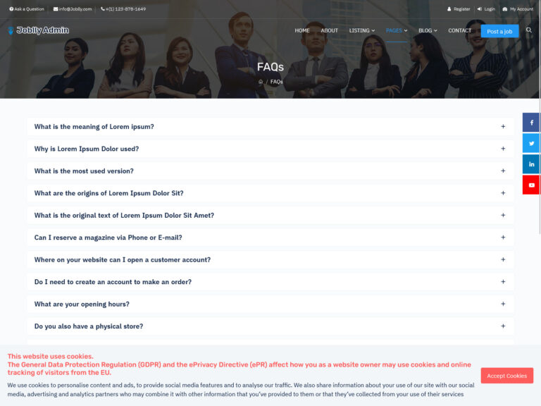 Job Board Dashboard Template Bootstrap Admin Dashboard