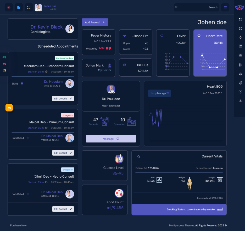 Hospital Admin Template: Healthcare Operations Success