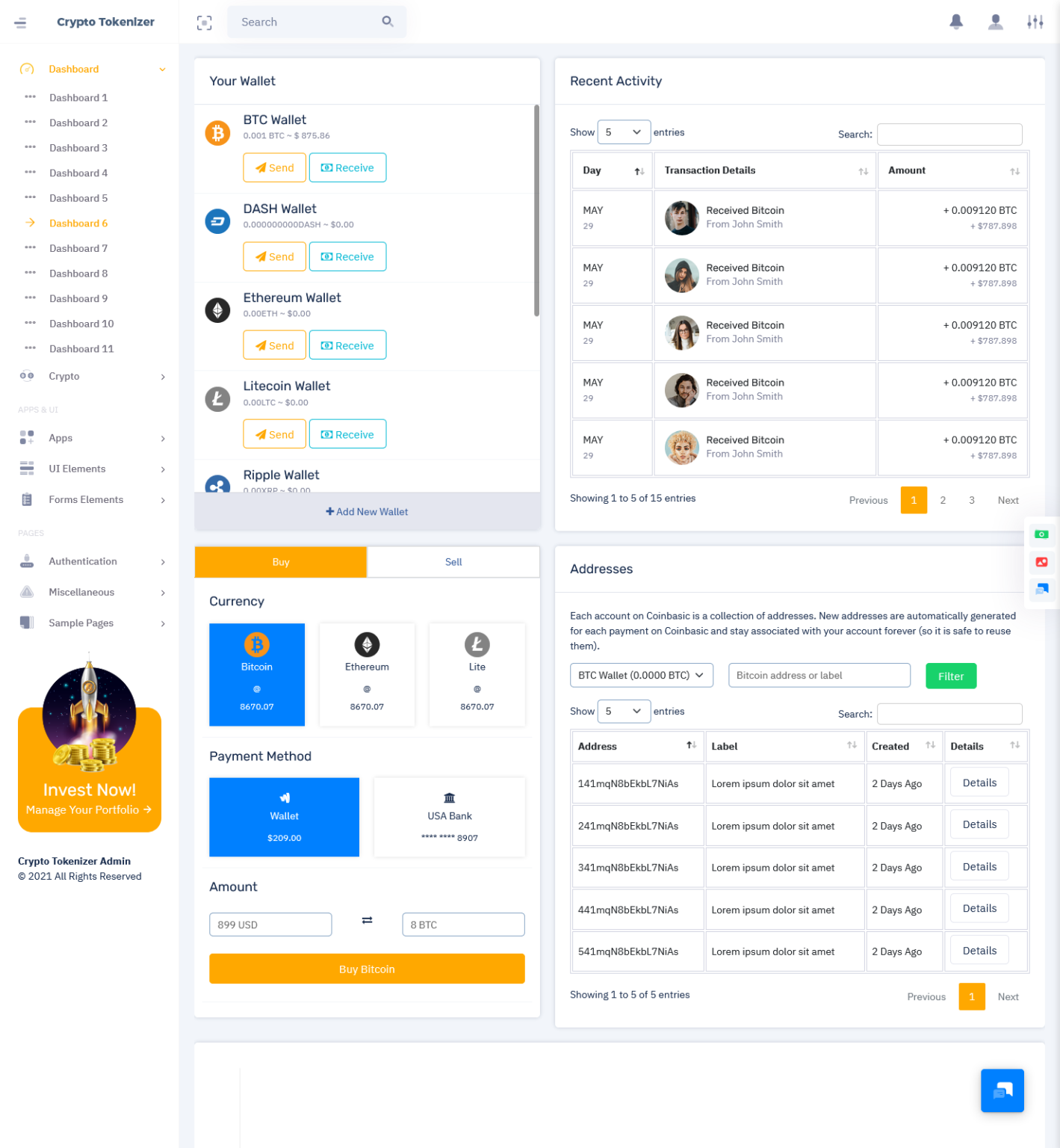 Responsive Bootstrap 5 Ui Framework and Bootstrap Admin Template