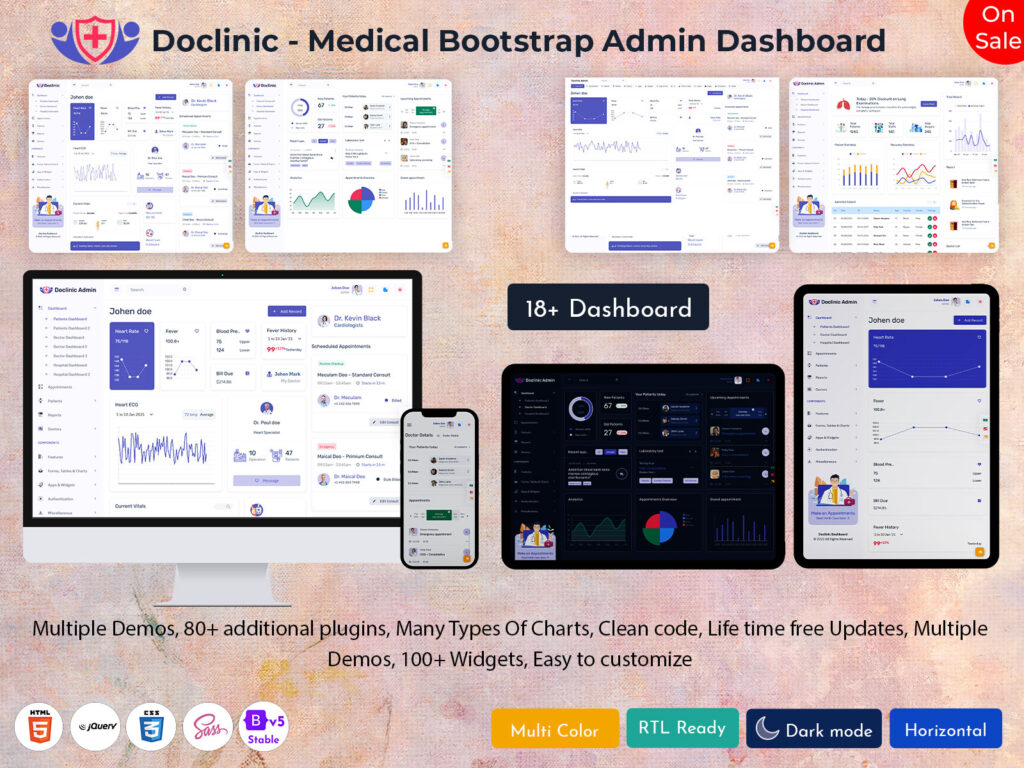 Doclinic-Medical-Bootstrap-Admin-Dashboard - MultiPurpose Themes