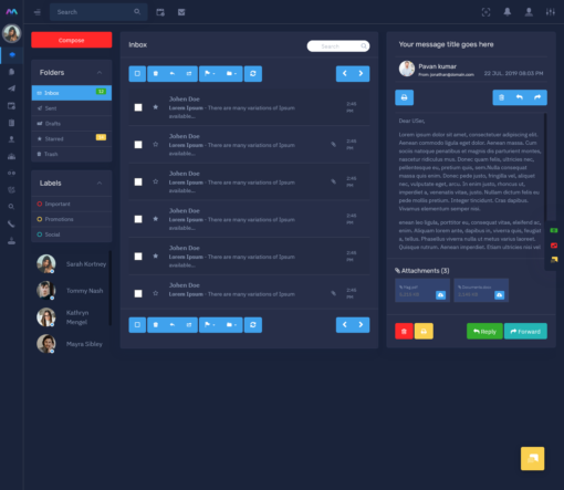 Master Admin - Dark Dashboard Design With Bootstrap Admin Panel