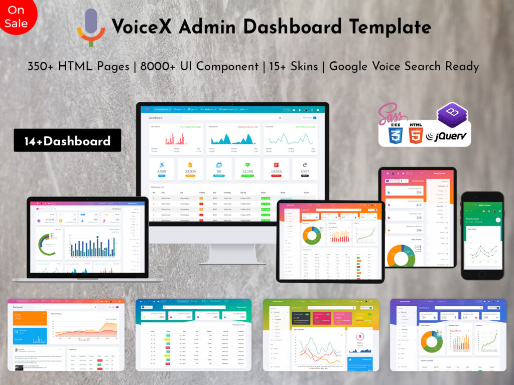 VoiceX-Admin-Dashboard-Template - MultiPurpose Themes