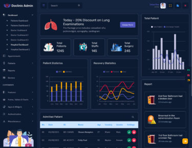 hospital dash 1 ltr dark - MultiPurpose Themes
