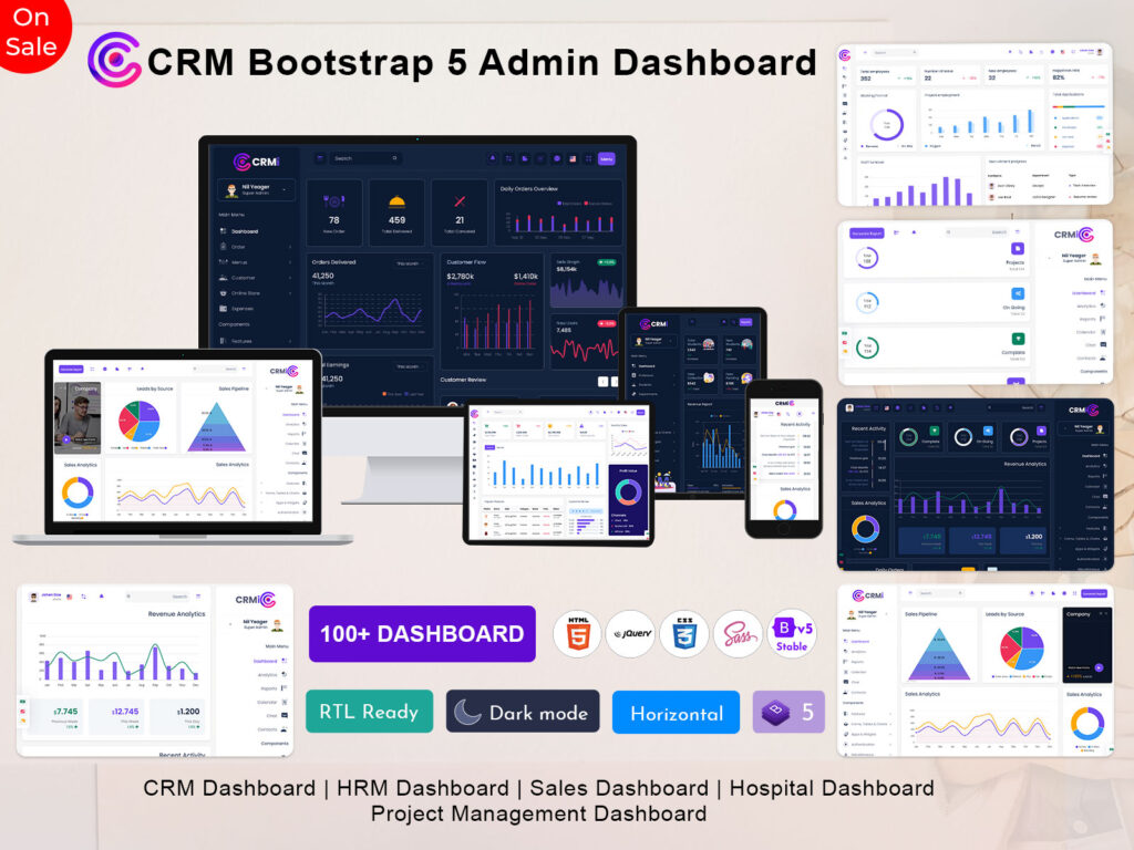Crm Bootstrap 5 Admin Dashboard Multipurpose Themes 5401