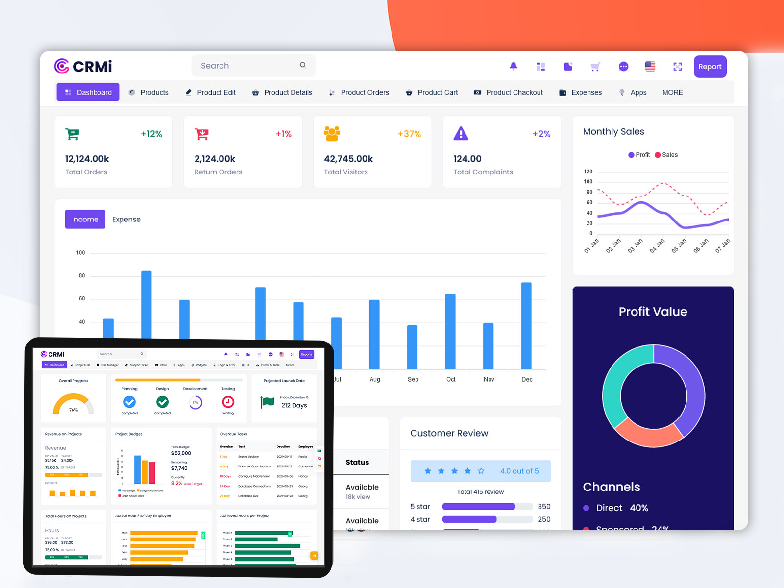 Discover Top Selling CRM Dashboard Ui Kit With CRMi Admin Discover Top Selling CRM Dashboard Ui Kit With CRMi Admin
