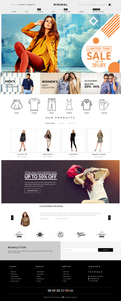 The Stunning Fashion Stores by Minimal Cart Premium OpenCart Themes