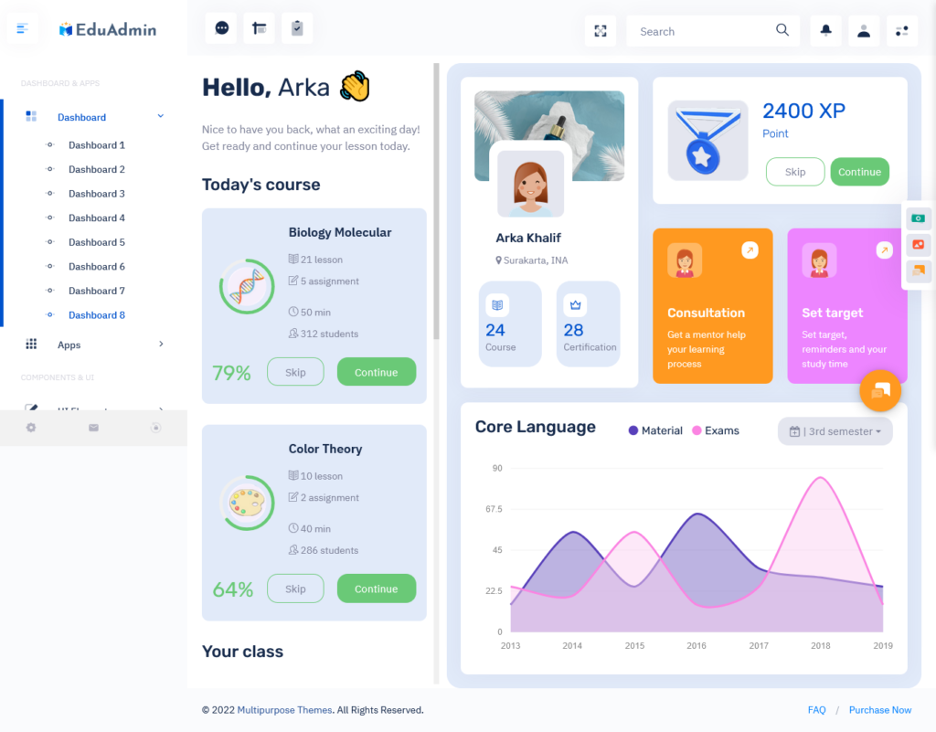 Best Education Software For Learning WebApp - EduAdmin