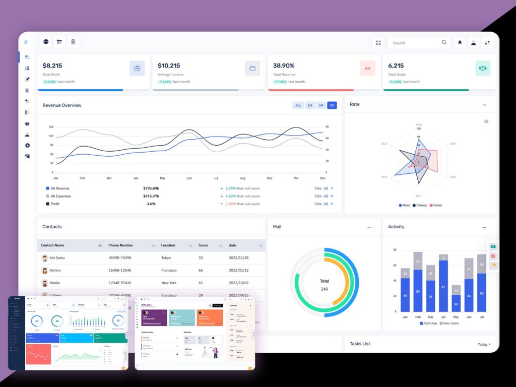 Novo-Admin-Project-Management-Dashboard-Template-min - MultiPurpose Themes
