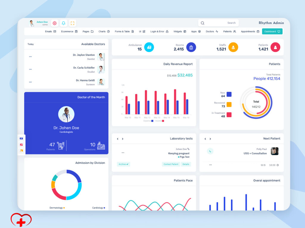 Rhythm-Medical-Bootstrap-5-Admin-Template - MultiPurpose Themes