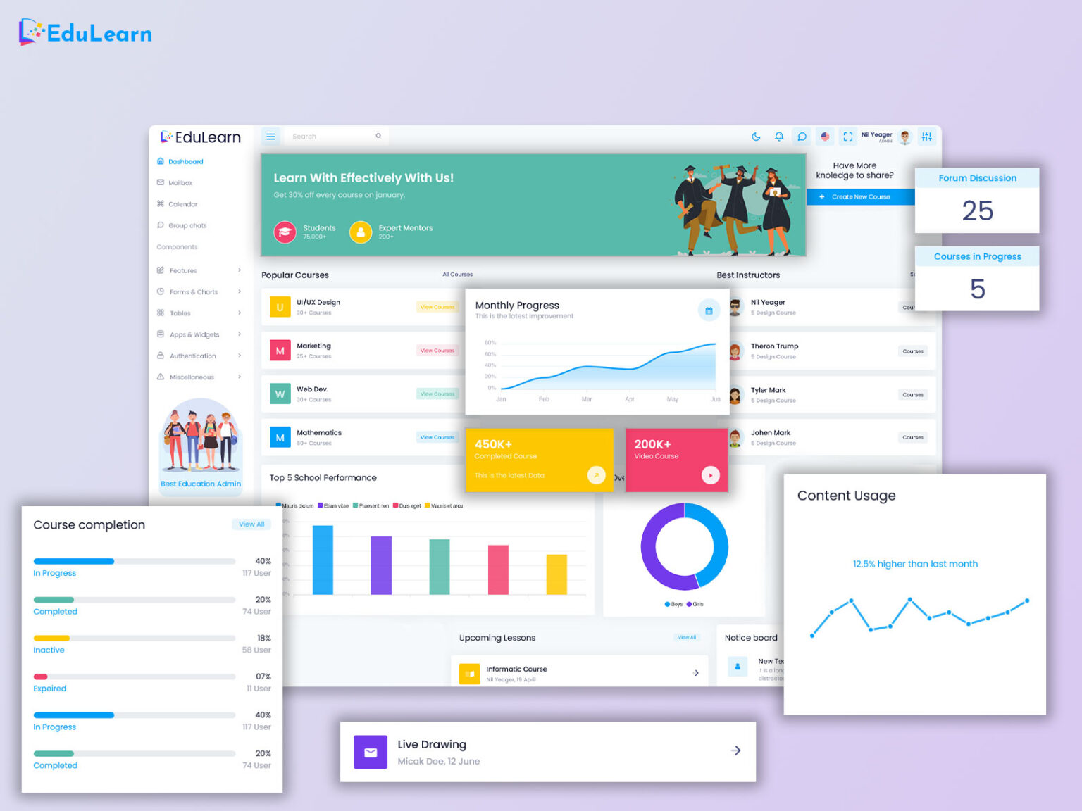 Education-LMS-Dashboard-Admin-Template - MultiPurpose Themes