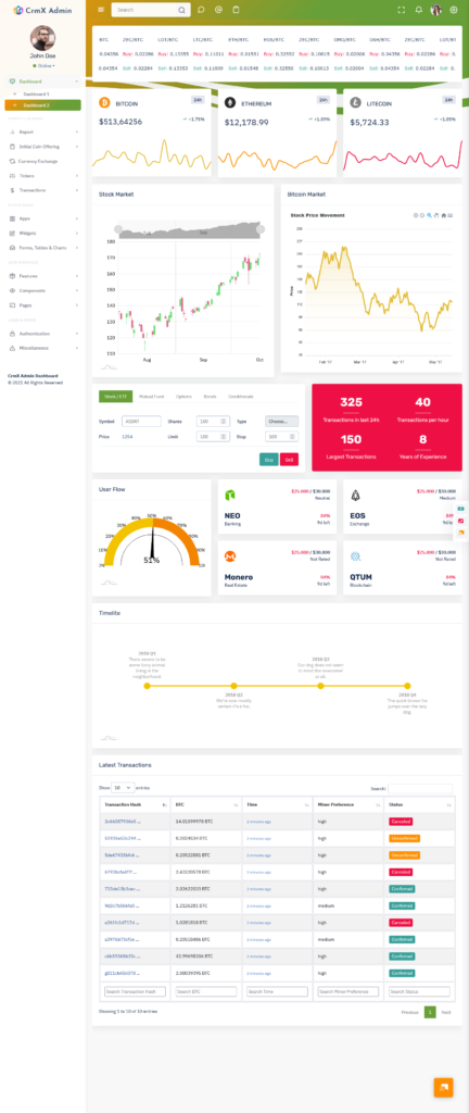Light Dashboard - 2 - MultiPurpose Themes