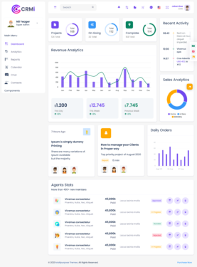 Bootstrap 5 Admin Template for Advanced CRM & Business Analytics