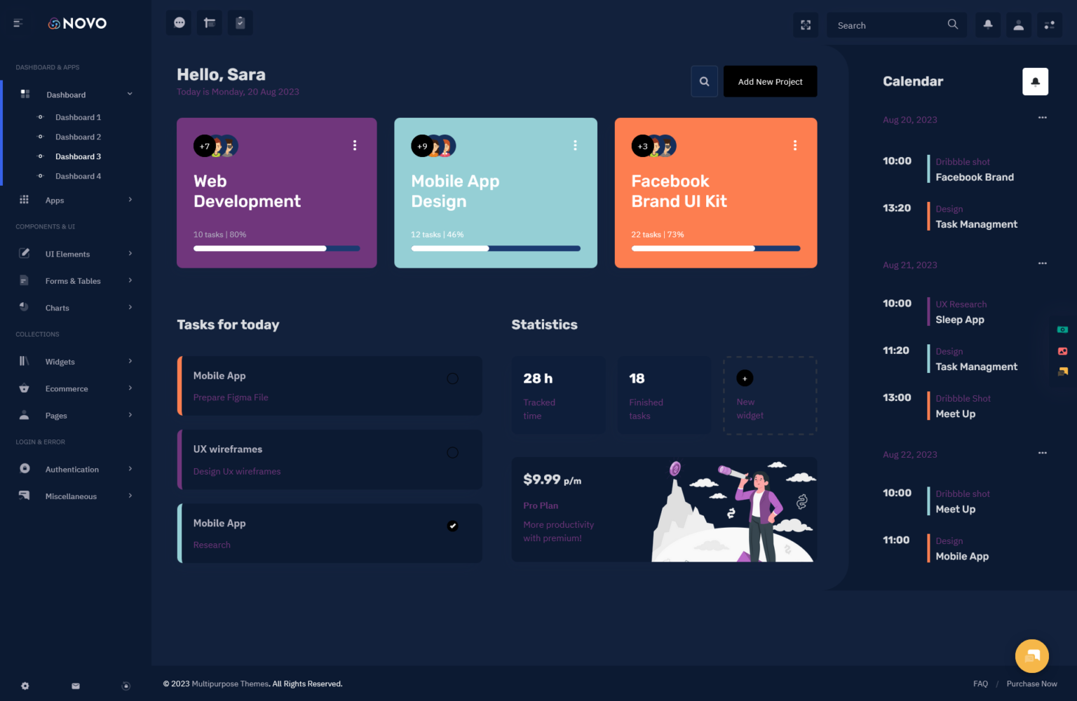 The Powerful Project Management Bootstrap 5 Template - Novo Admin