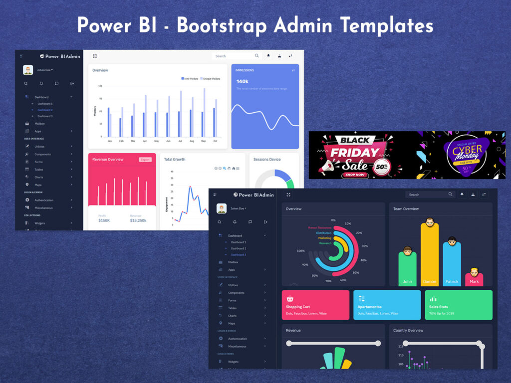 Power-BI-Bootstrap-Admin-Templates - MultiPurpose Themes