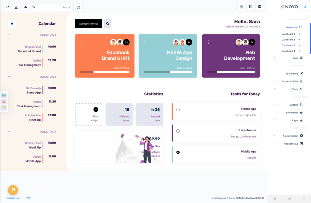 The Powerful Project Management Bootstrap 5 Template - Novo Admin