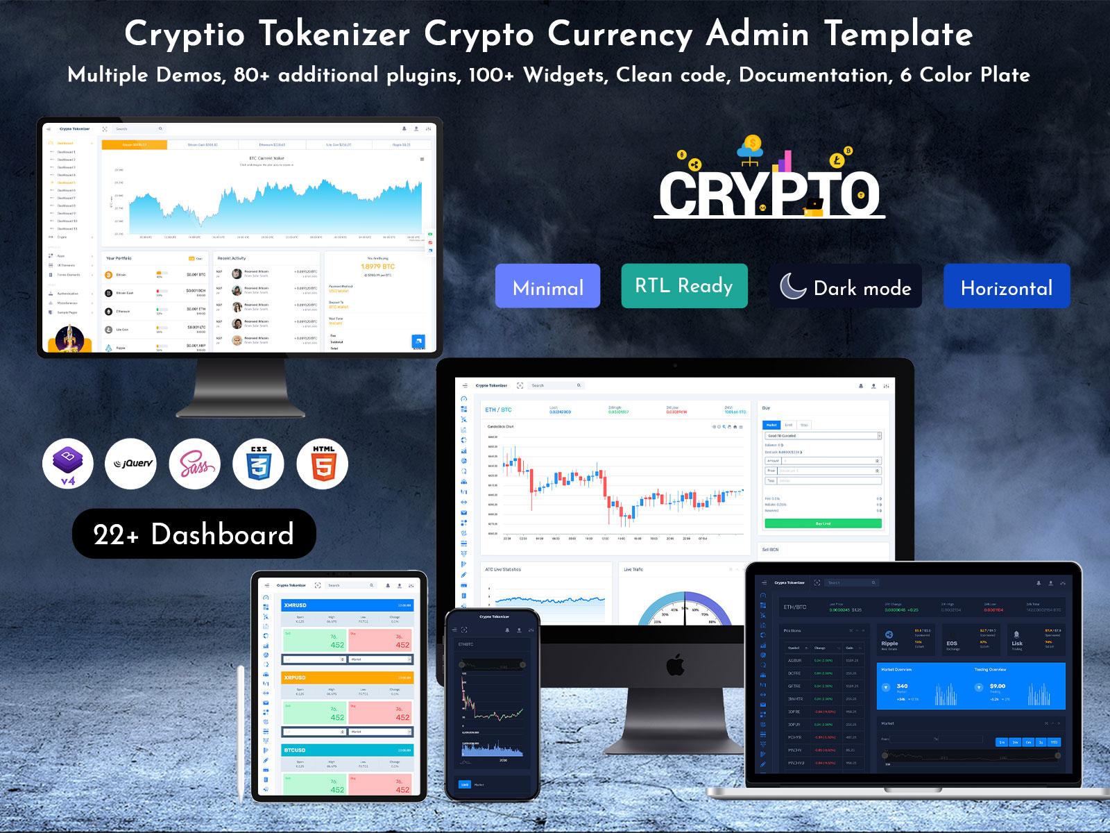 Crypto Admin Templates & Crypto Admin Dashboard the Rise of Web Apps