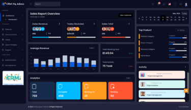 CRMHQ - LTR DARK DASH - MultiPurpose Themes