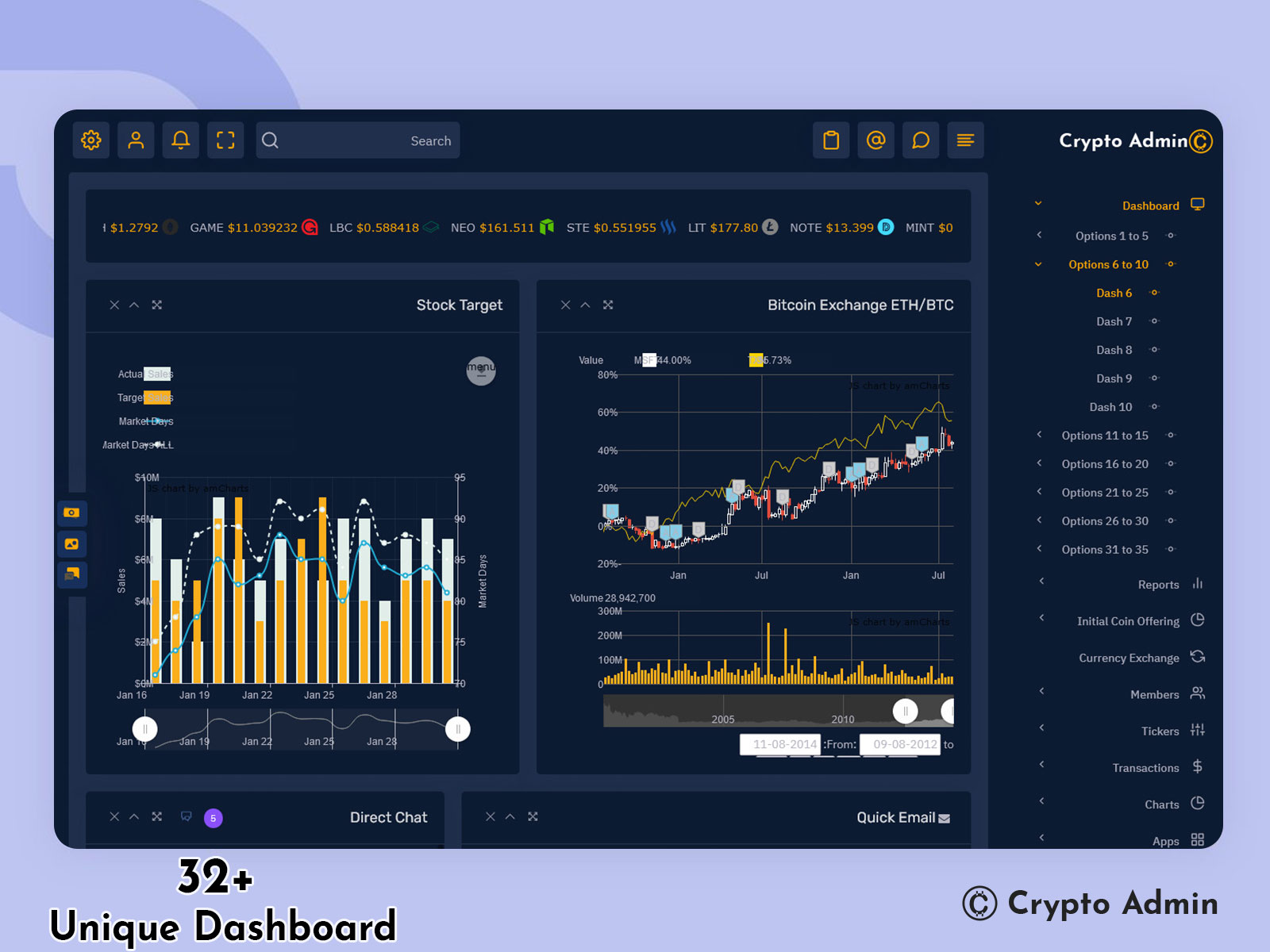 Maximizing Efficiency with the Cryptocurrency Dashboard Admin Template