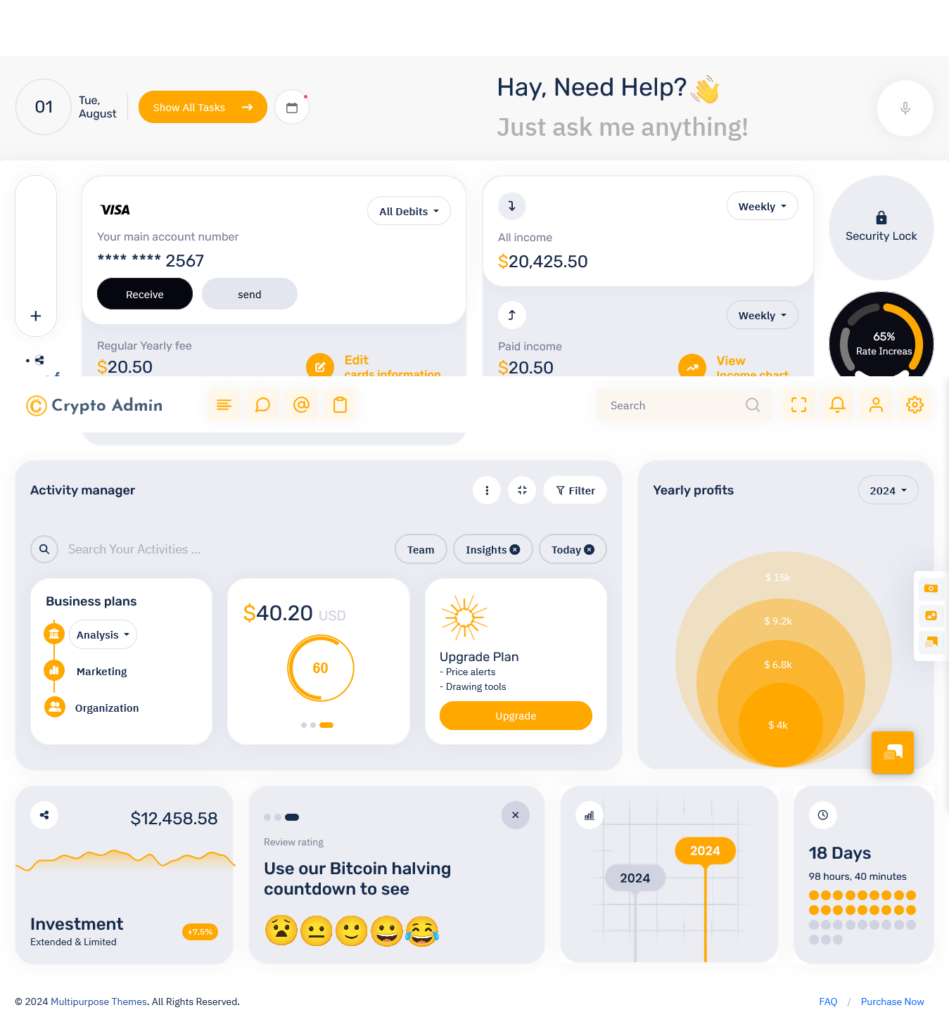 Crypto Admin Template: New Trading Dashboard with Progressive Features