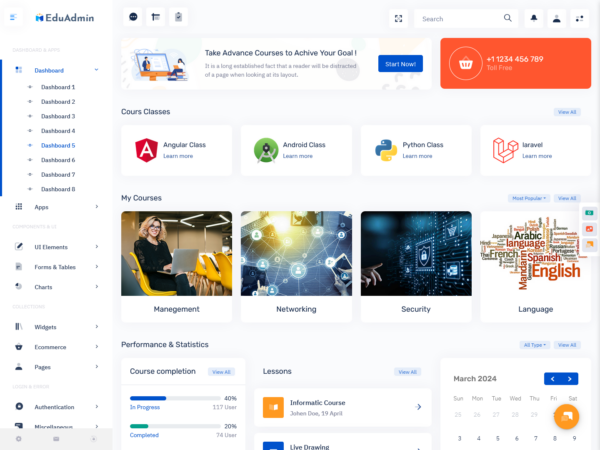 Modern Admin Template and Dashboard Template: Optimize Your Productivity