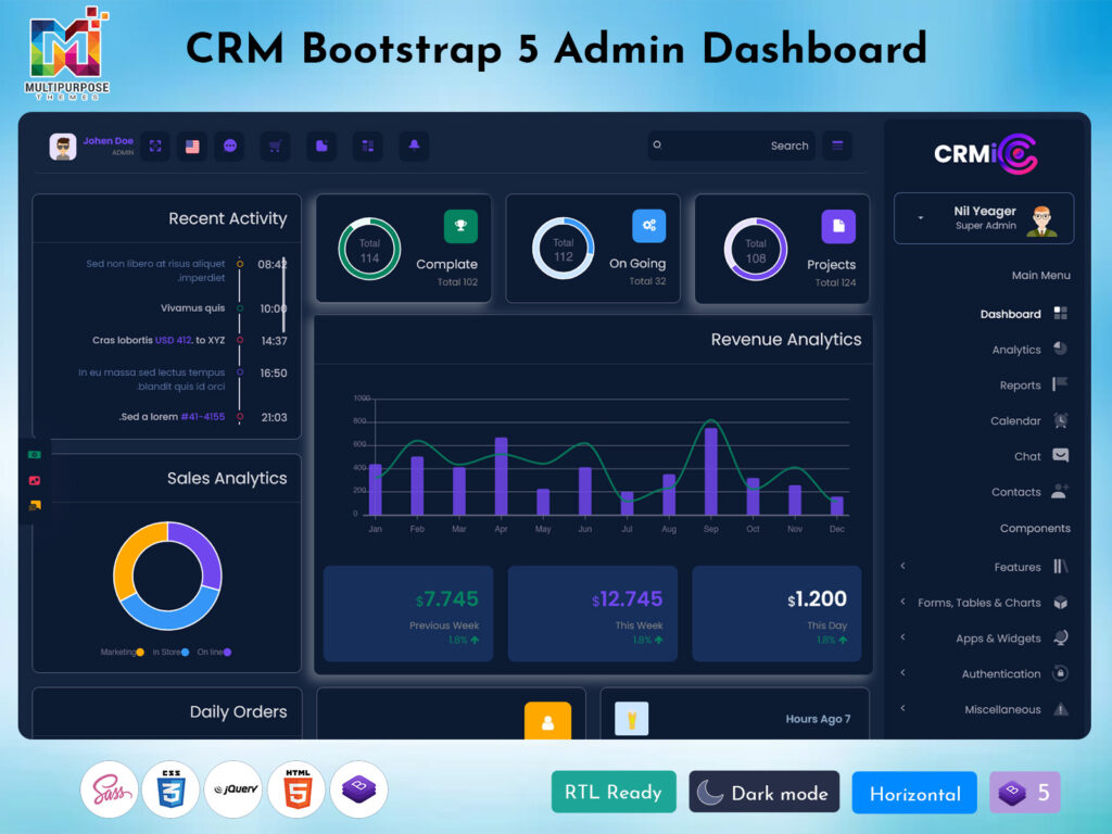 CRMi-Admin-Templates - MultiPurpose Themes