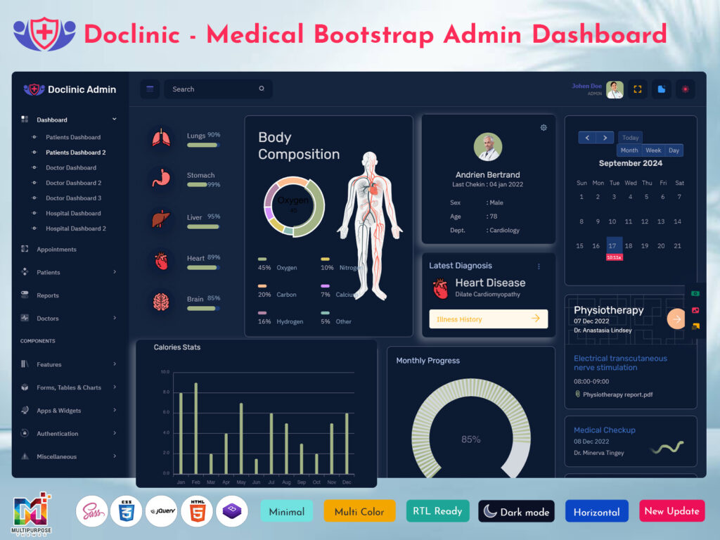 Doclinic-Medical-Bootstrap-Admin-Dashboard-2 - MultiPurpose Themes