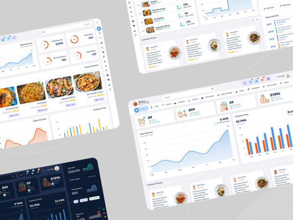 Designing Food Application with Bootstrap 5 Dashboard Template