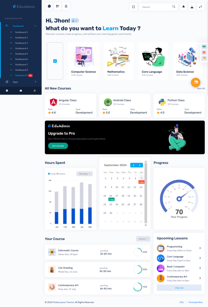 New Onlinecourse Dashboard: Your Ultimate Learning Companion
