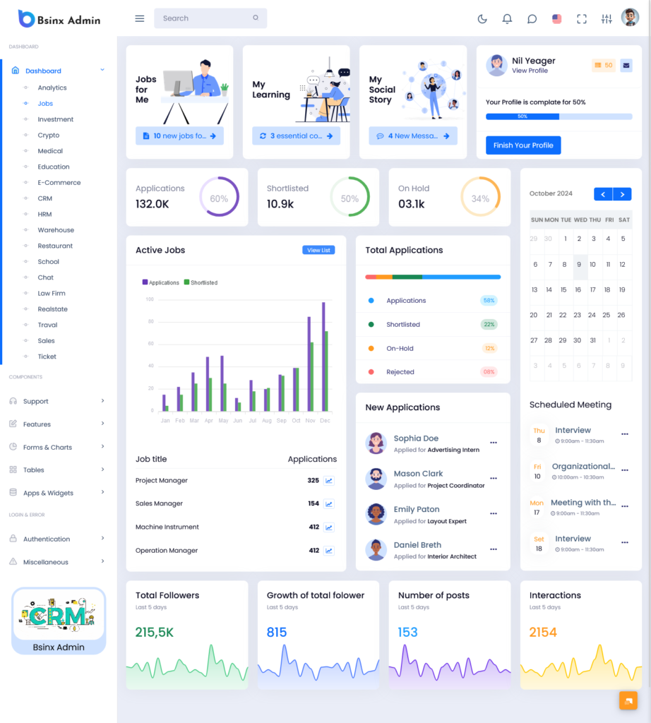 Master Dashboard - All-in-One UI Solutions for Efficient Management