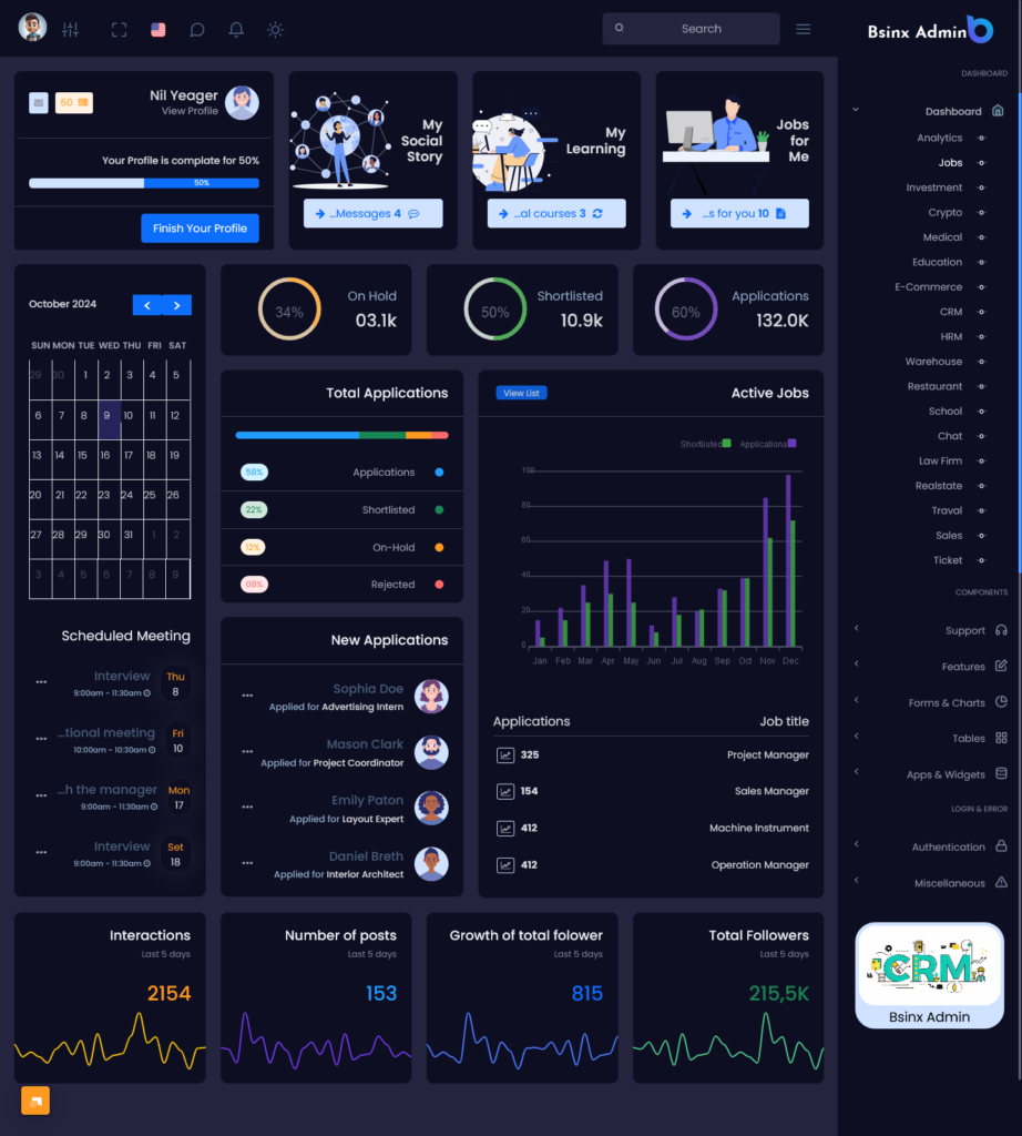 Admin Dashboard UI - Design a Seamless User Experience