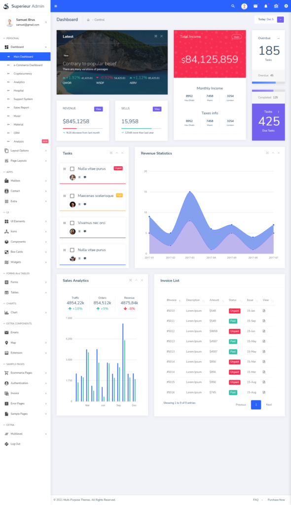 Superier Admin LTR Light Dashboard - Main - MultiPurpose Themes Superier Admin LTR Light Dashboard - Main - MultiPurpose Themes