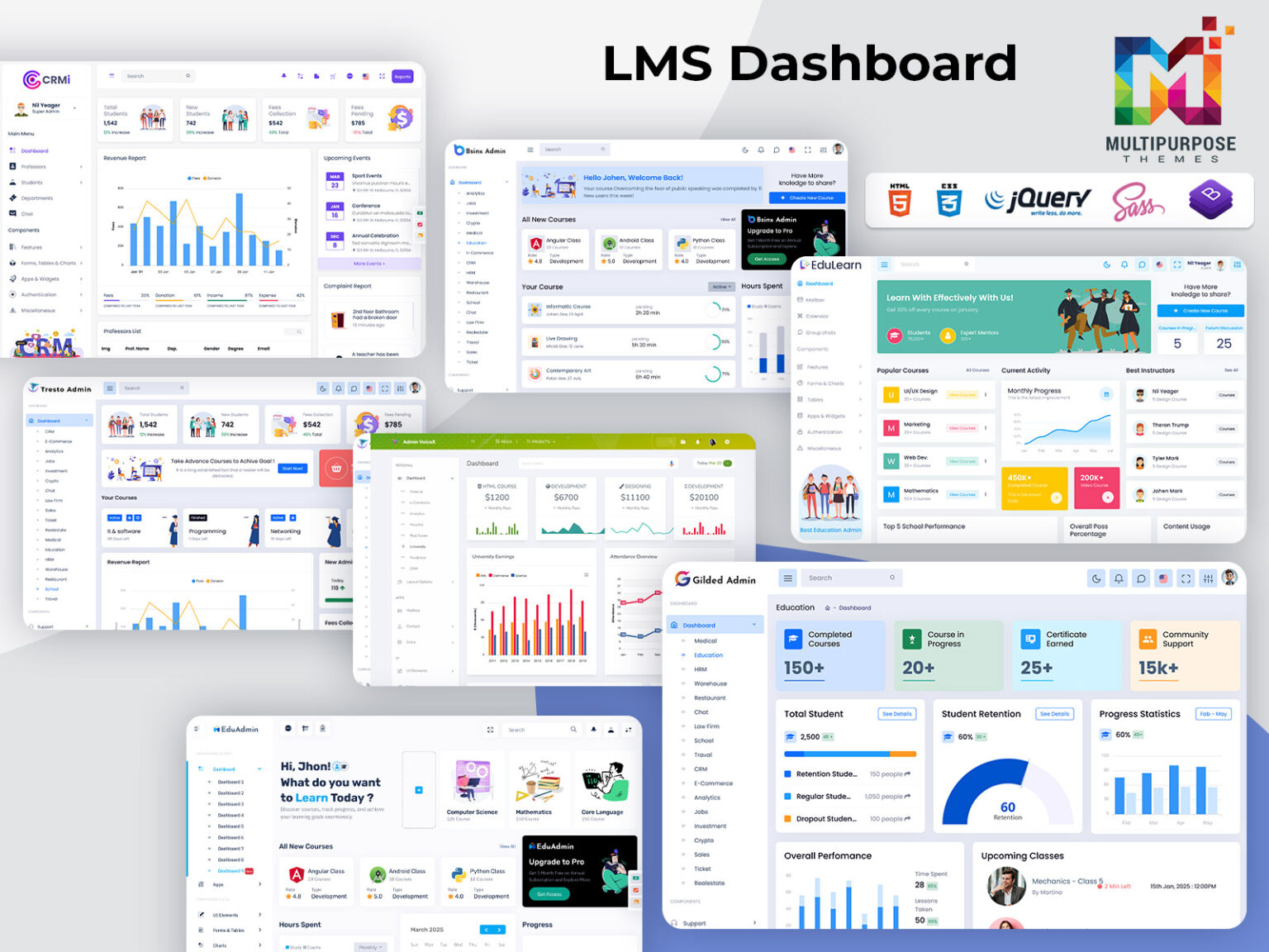 LMS Dashboard - MultiPurpose Themes