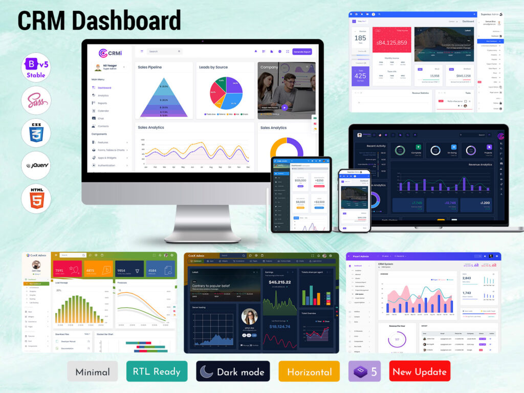 Best UI UX CRM Dashboard Template for 2025 Team - MultiPurpose Themes